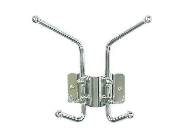 Click here for ZORO SELECT 45NG74 Coat Rack Silver 3 in. D prices