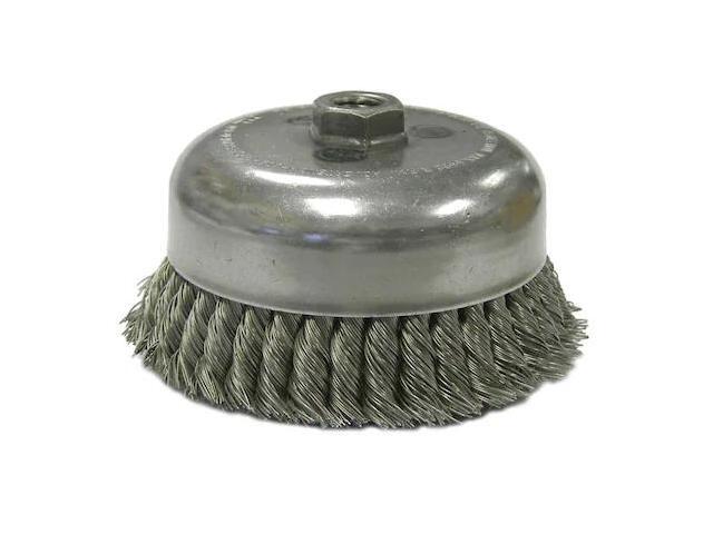 Click here for WEILER 12916 6 Double Row Knot Wire Cup Brush .023... prices