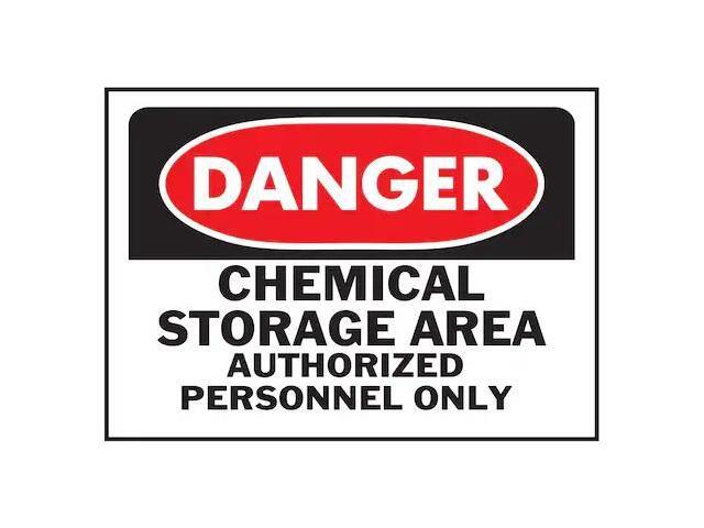 Click here for HY-KO A20355 Danger Chemical Storage Area Sign 10... prices