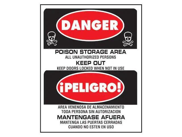 Click here for HY-KO A03074 Danger Poison Storage Area Bilingual... prices