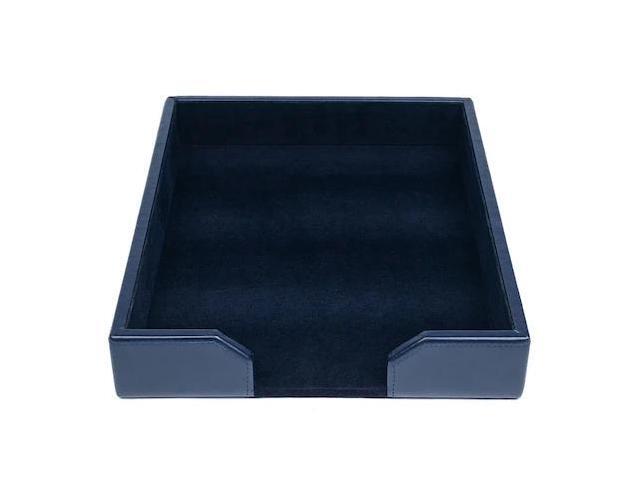 Click here for DACASSO AG-5001 Navy Blue Bonded Leather Letter Tr... prices