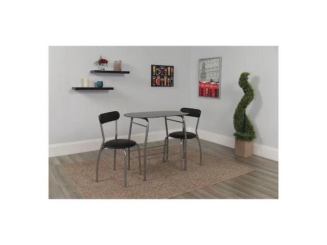 Click here for Sutton 3 Piece Space-Saver Bistro Set with Black G... prices