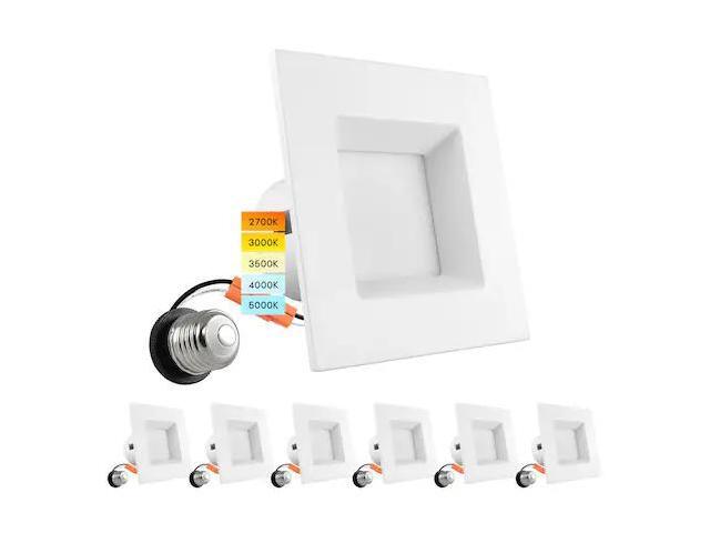 Click here for LUXRITE LR23785-6PK 4 Inch Square LED Recessed Can... prices