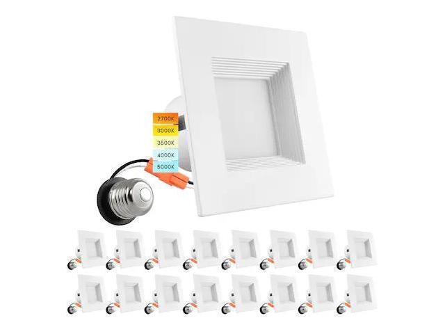 Click here for LUXRITE LR23784-16PK 4 Inch Square LED Recessed Ca... prices