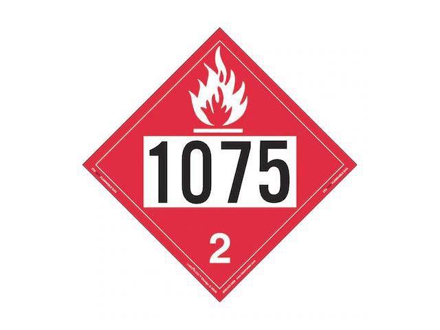 Click here for LABELMASTER ZT8-1075 Flammable Gas Placard UN 1075... prices