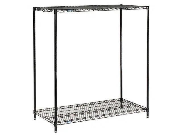 Click here for NEXEL 21243B2 Black Epoxy  2 Tier  Wire Shelving S... prices