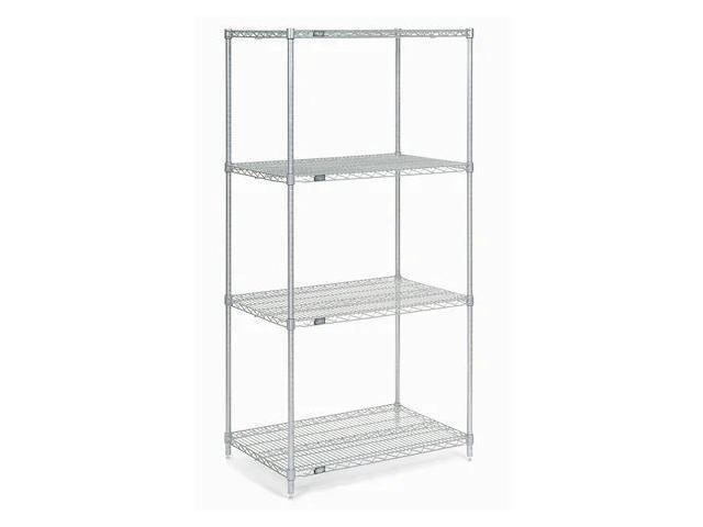 Click here for NEXEL 21308C Chrome Wire Shelving  30W x 21D x 86H prices