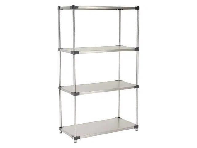 Click here for NEXEL 18368SS5 5 Tier Solid Stainless Steel Shelvi... prices