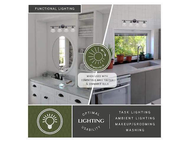 Click here for VAXCEL W0191 Huntley 4 Light Bronze Farmhouse Scho... prices