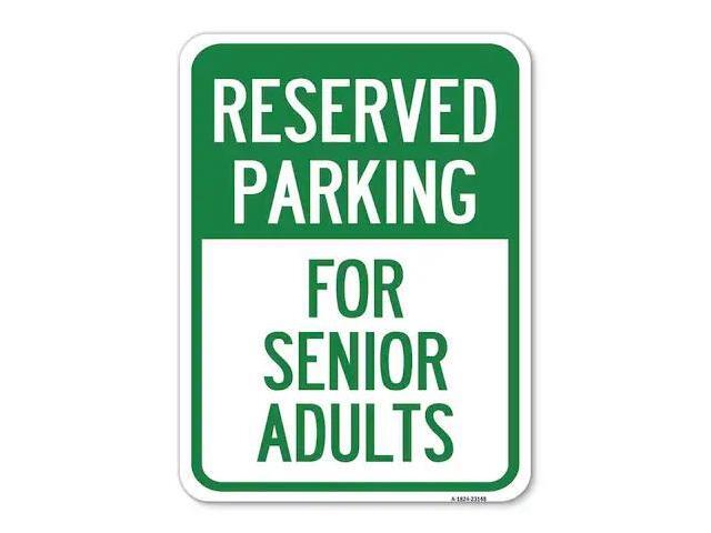 Click here for SIGNMISSION A-1824-23148 Reserved Parking-for Seni... prices