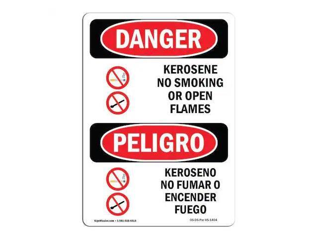 Click here for SIGNMISSION OS-DS-A-710-VS-1404 OSHA Sign  Kerosen... prices