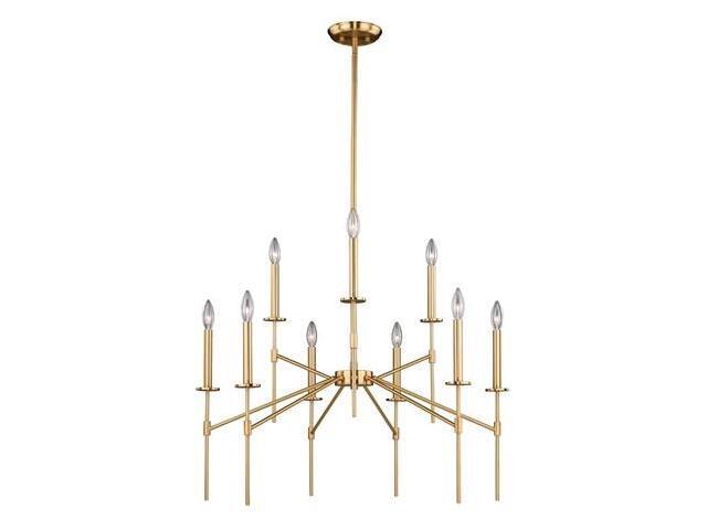 Click here for VAXCEL H0180 Kedzie 9 Light Brass Mid-Century Mode... prices