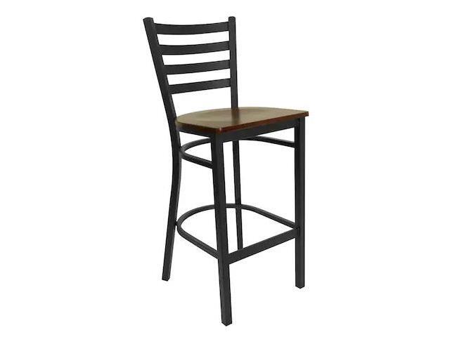 Click here for HERCULES Series Black Ladder Back Metal Restaurant... prices
