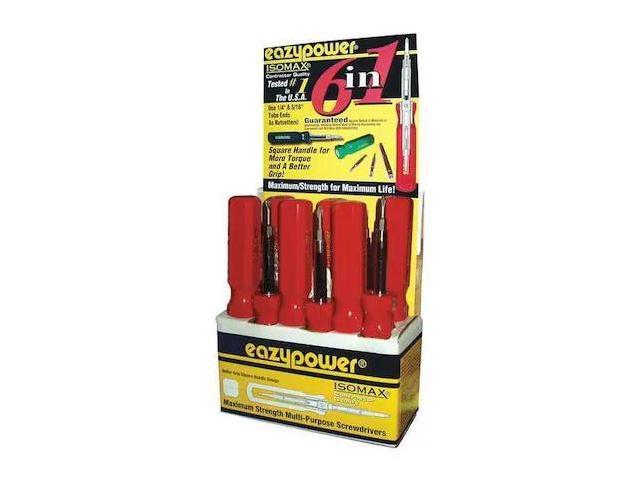 Click here for EAZYPOWER 88872 Screwdriver  6 In 1  Red  PK12 prices