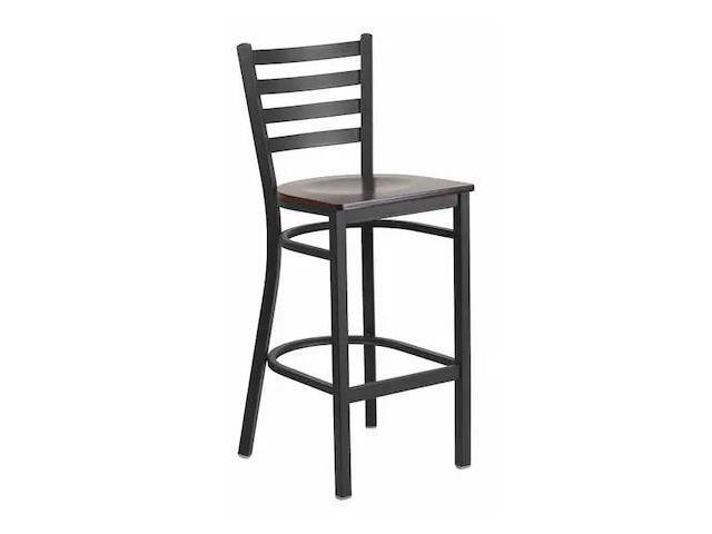 Click here for HERCULES Series Black Ladder Back Metal Restaurant... prices