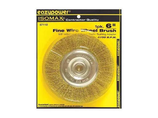 Click here for EAZYPOWER 87118 Fine Wire Wheel Brush 6 1/2 Arbor prices