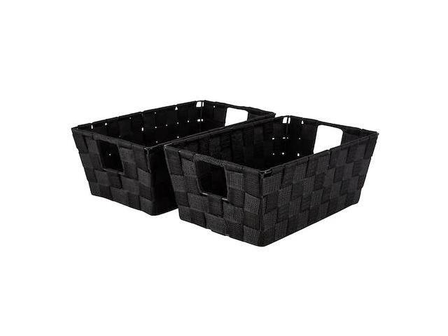 Click here for SIMPLIFY 25014-BLK-2PK Small Woven Storage Shelf B... prices