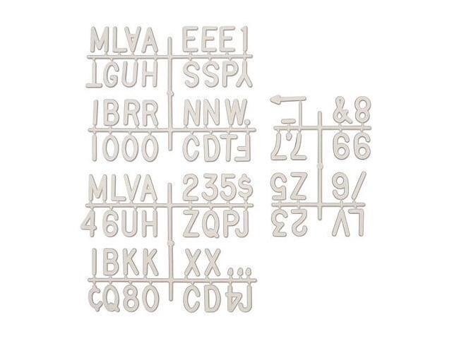 Click here for ZORO SELECT UV52302 Letter Box Set 2 In. prices