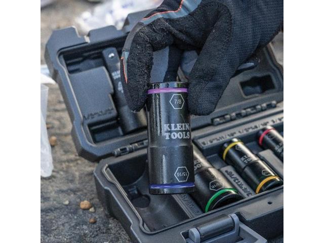 Click here for KLEIN TOOLS 66073 1/4 in  1/2 in Drive Flip Impact... prices