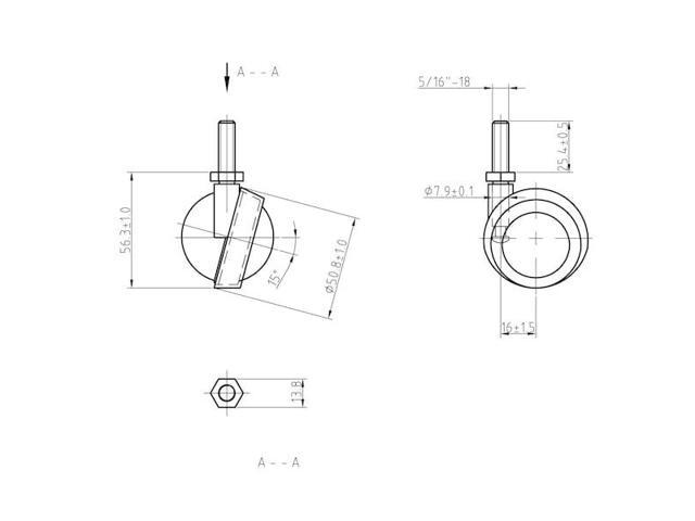 Click here for RICHELIEU 6704140 Ball Furniture Caster  Swivel Wi... prices