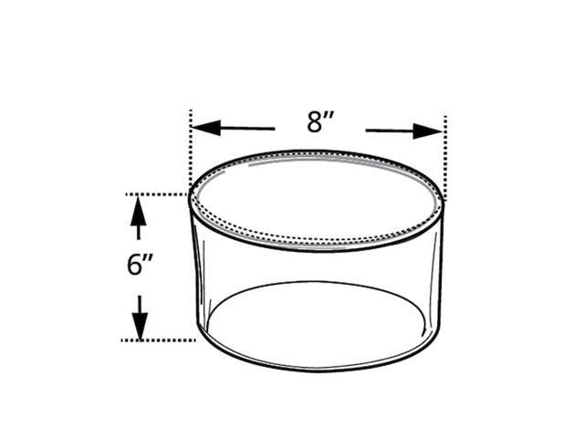 Click here for AZAR DISPLAYS 556805 8W x 6H Clear Acrylic Cylinde... prices