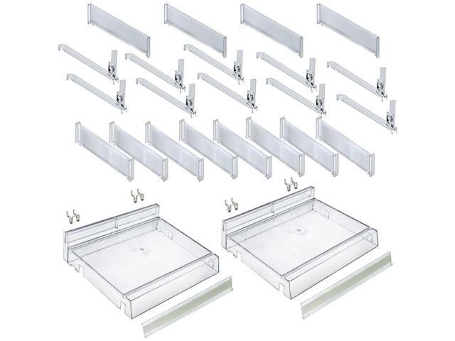 Click here for AZAR DISPLAYS 225830-TALL-CLR-2PK Adjustable Tall... prices