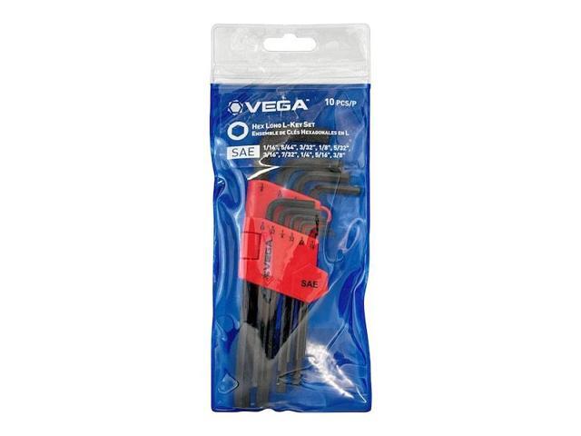 Click here for VEGA HL10A Hex L-Key Set - inch (Long) 10 pieces prices