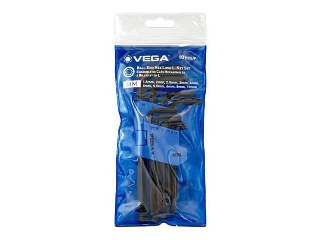 Click here for VEGA HBL10AM Hex + Hex Ball L-Key Set 10 pieces prices