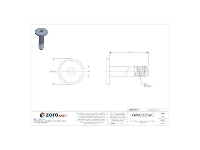 Click here for MIDWEST FASTENER 933631 Binding Screw  1.00mm (Coa... prices