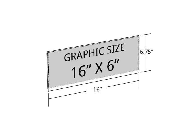 Click here for AZAR DISPLAYS 700040 Clear Acrylic Header Sign Hol... prices