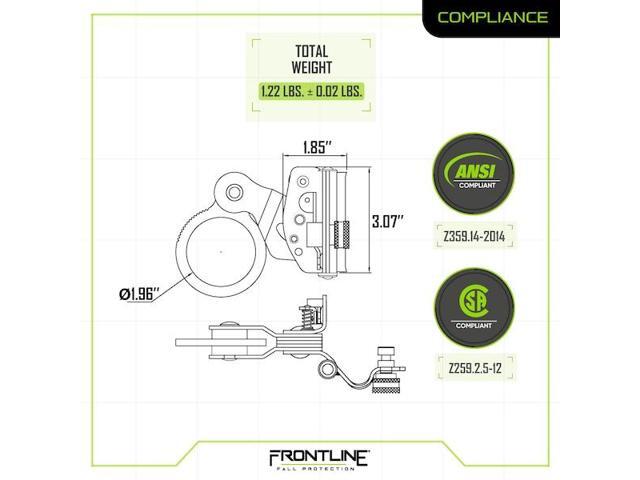 Click here for FRONTLINE RGSS58 Self-tracking Rope Grab for 5/8 L... prices