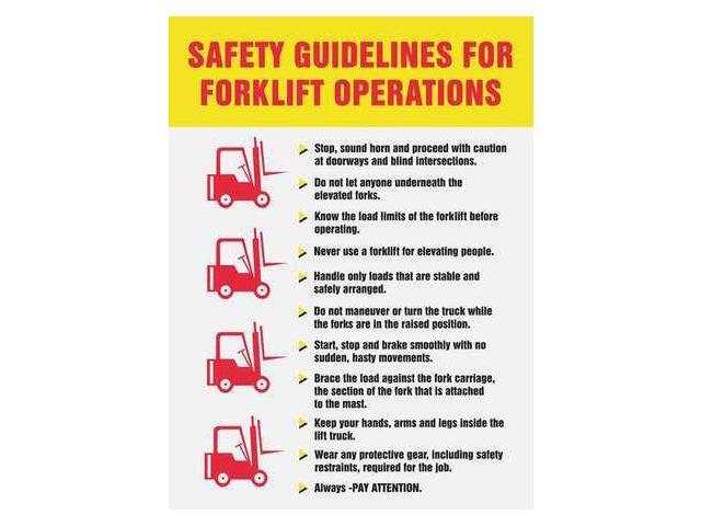 Click here for ACCUFORM SP124485L Poster  Safety Guidelines For F... prices