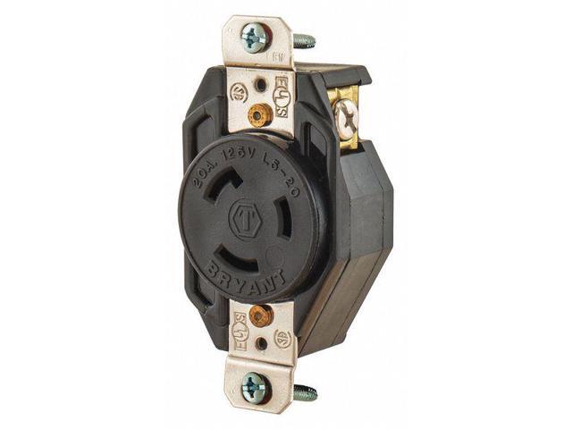 Click here for Black Locking Receptacle  20 Amps  125VAC Voltage... prices