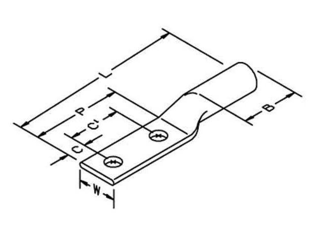 Click here for Two Hole Lug Compress Conct 4/0 AWG PK10 3M 31145 prices