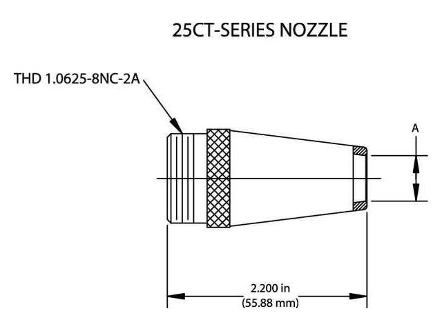 Click here for Nozzle  Bore 3/4 In  Series 25  PK2 prices
