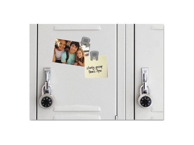 Click here for Advantus Magnetic/Adhesive Clips 1 1/4 x 1 3/4 Gra... prices