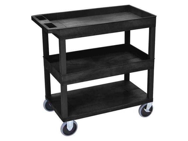 Click here for Luxor HD High Capacity 2 Tub and 1 Flat Shelf Cart... prices