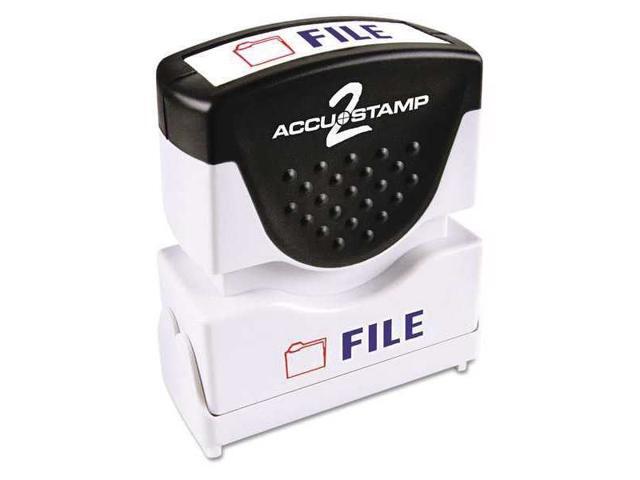 Click here for Accustamp2 035534 1 5/8 x 1/2 Red/Blue File Accust... prices