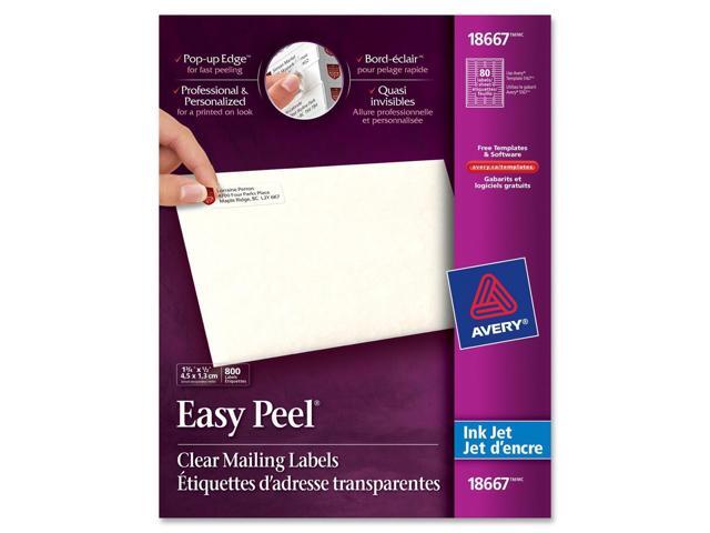 Click here for Avery Clear Easy Peel Mailing Labels prices