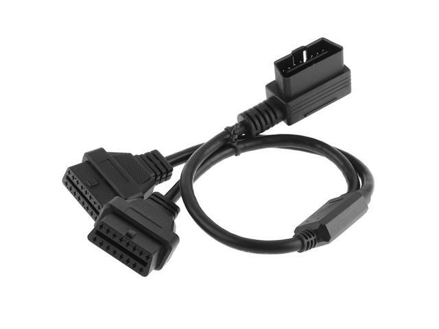 Click here for OBD II OBD2 90 Degree 16 Pin Male to 2 16Pin Femal... prices