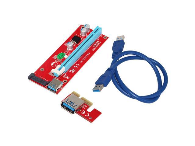 Click here for 0.6M PCI-E 1X to 16X Riser Card Extender PCI Expre... prices