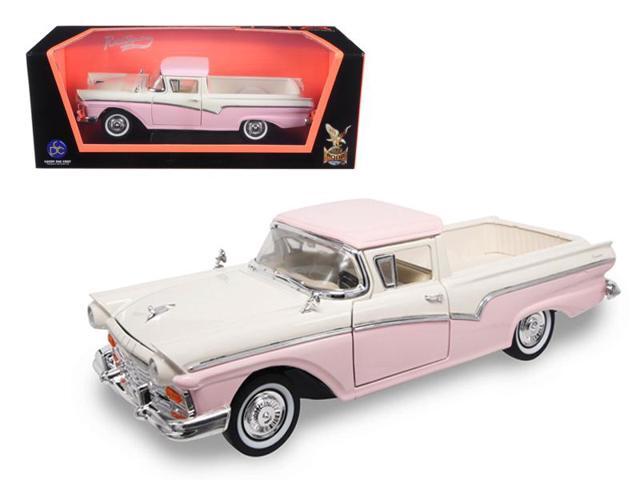Click here for 1957 Ford Ranchero Pickup Truck Pink 1/18 Diecast... prices