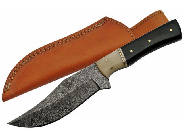Click here for FIXED-BLADE HUNTING KNIFE 4.5 Damascus Steel Blade... prices