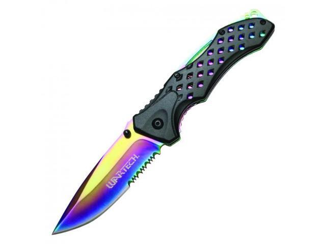 Click here for Spring-Assisted Folding Knife Wartech 3.75 Serrate... prices