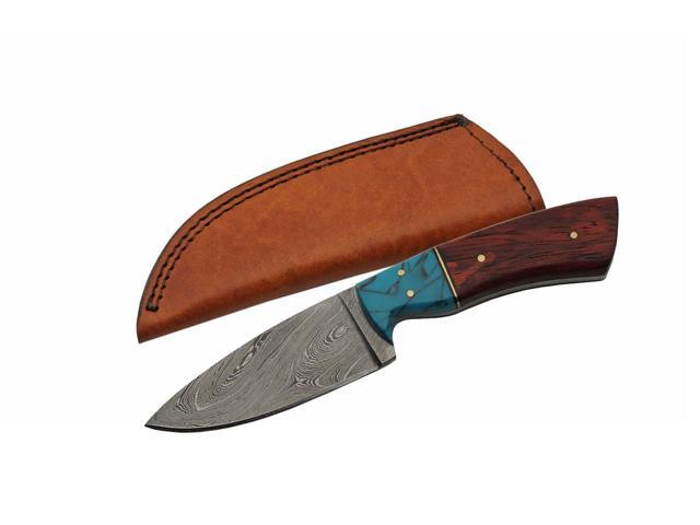 Click here for Damascus Steel Blade Hunting Knife 9 Overall Wood... prices