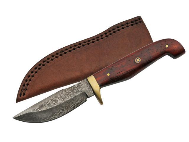 Click here for Damascus Steel Hunting Knife 8 Overall Red Padauk... prices