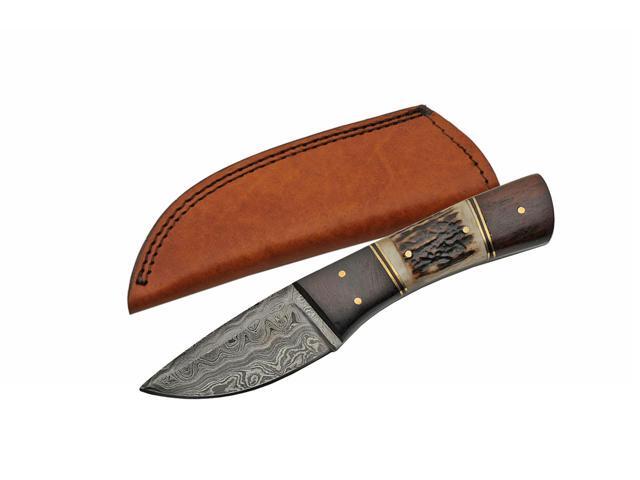 Click here for Damascus Steel Blade Hunting Knife 8 Overall Wood... prices