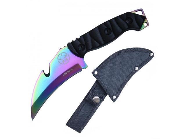 Click here for Tactical Knife Wartech 8.5 Overall Full Tang Rainb... prices