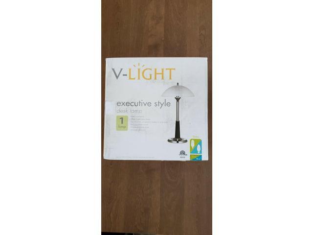 Click here for V-LIGHT Executive Style Desk Lamp Chrome Metal w/B... prices