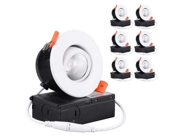 Click here for 6 Pack 3-Inch Gimbal LED Dimmable Recessed Lights... prices
